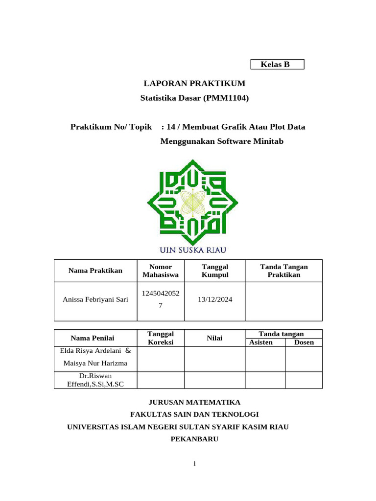 Laprak 14 Ica - Tinggal Daftar Isi Dan Daftar Gambar | PDF