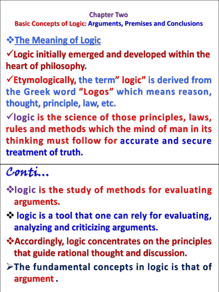 Chapter Two PPT Logic & C.thinking | PDF