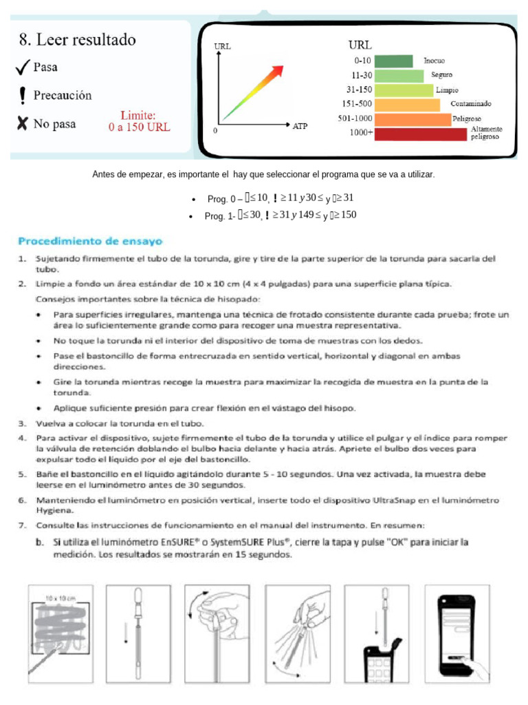 Ayuda Visual Luminometro | PDF