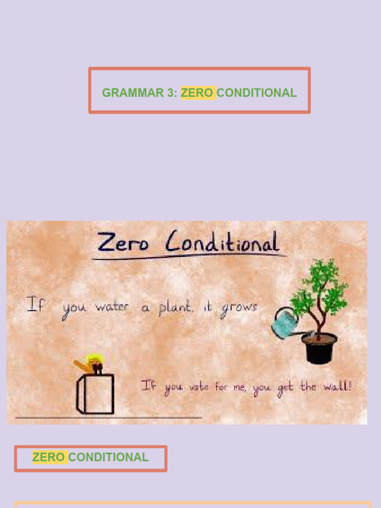 Grammar 3 - Zero Conditional | PDF
