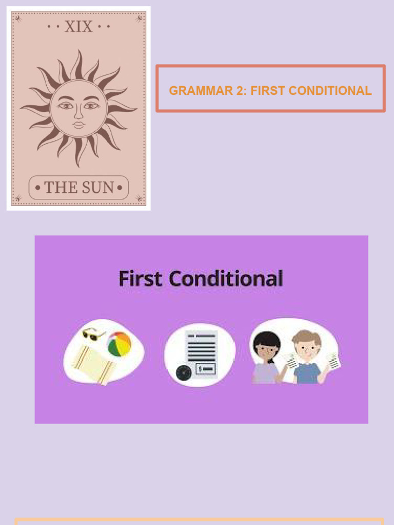 Grammar - First Conditional | PDF
