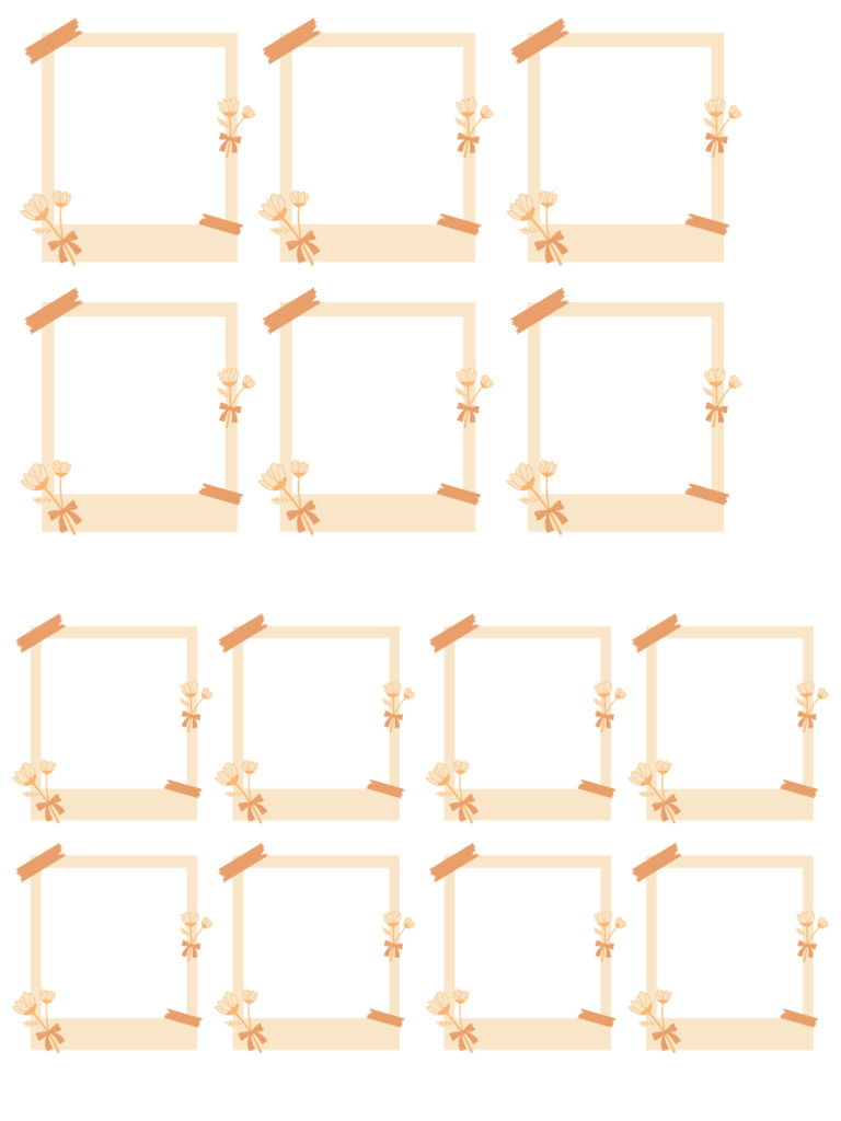 Pastel Cute Blank A4 Document Landscape | PDF