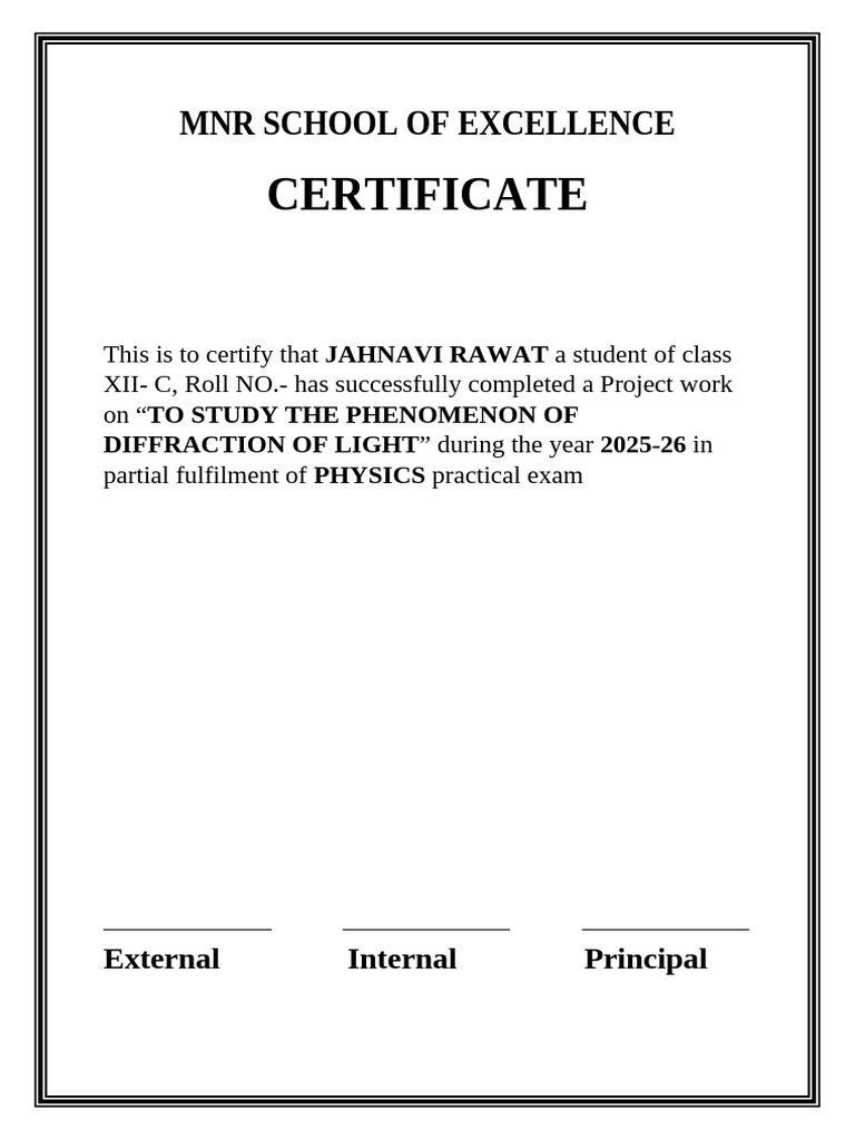 Physics 12 Ip Diffraction | PDF | Diffraction | Physical Sciences
