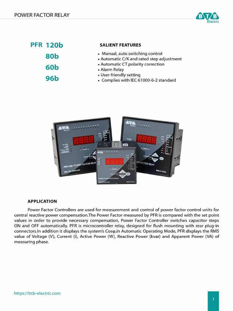 Catalog Relay BTB Electric | PDF