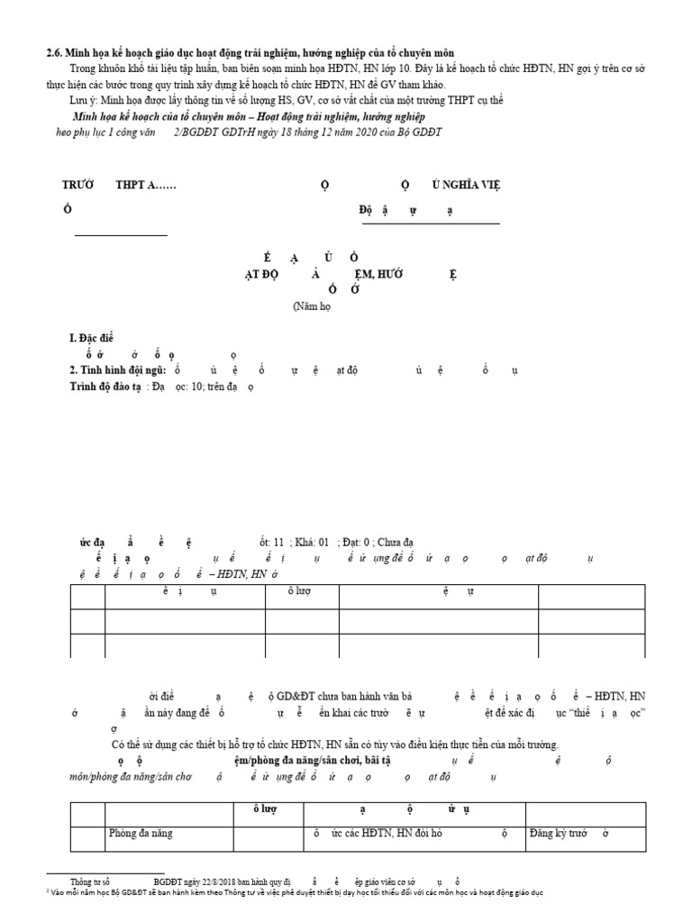 MUC 2 4 KHGD MINH HOA KHGD TO CHUYEN MON Da Chuyen Doi 1 PDF | PDF