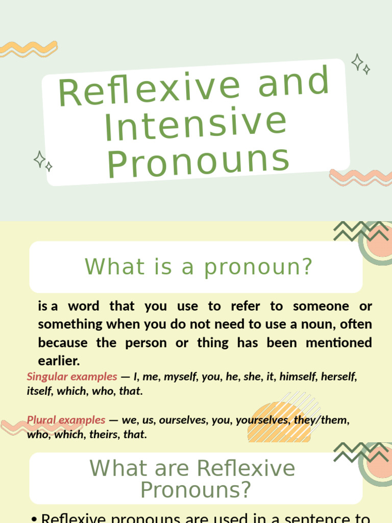 L2 Reflexive and Intensive Pronouns | PDF | Pronoun | Syntactic ...