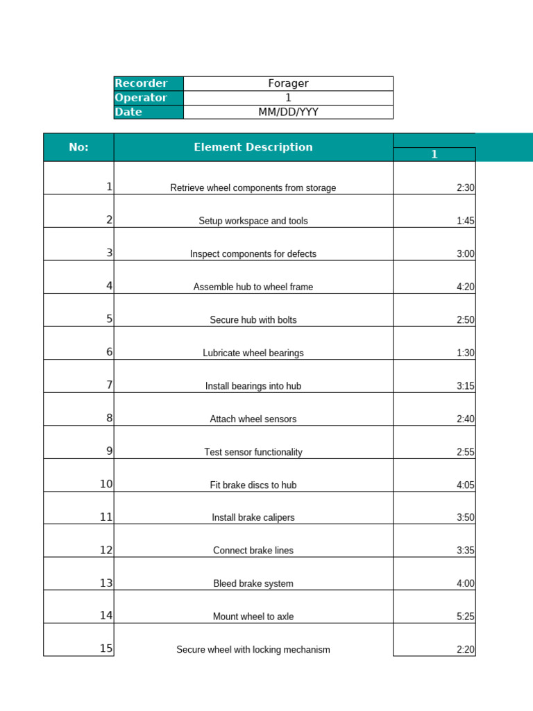 Wheel Assembly Process Overview | PDF | Brake