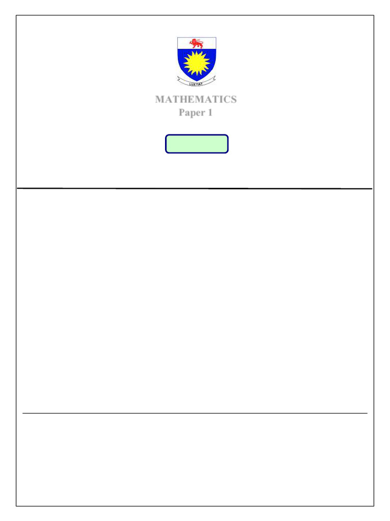 Grade 9 Maths Paper 1 Nov 2024 | PDF | Numbers | Mathematics