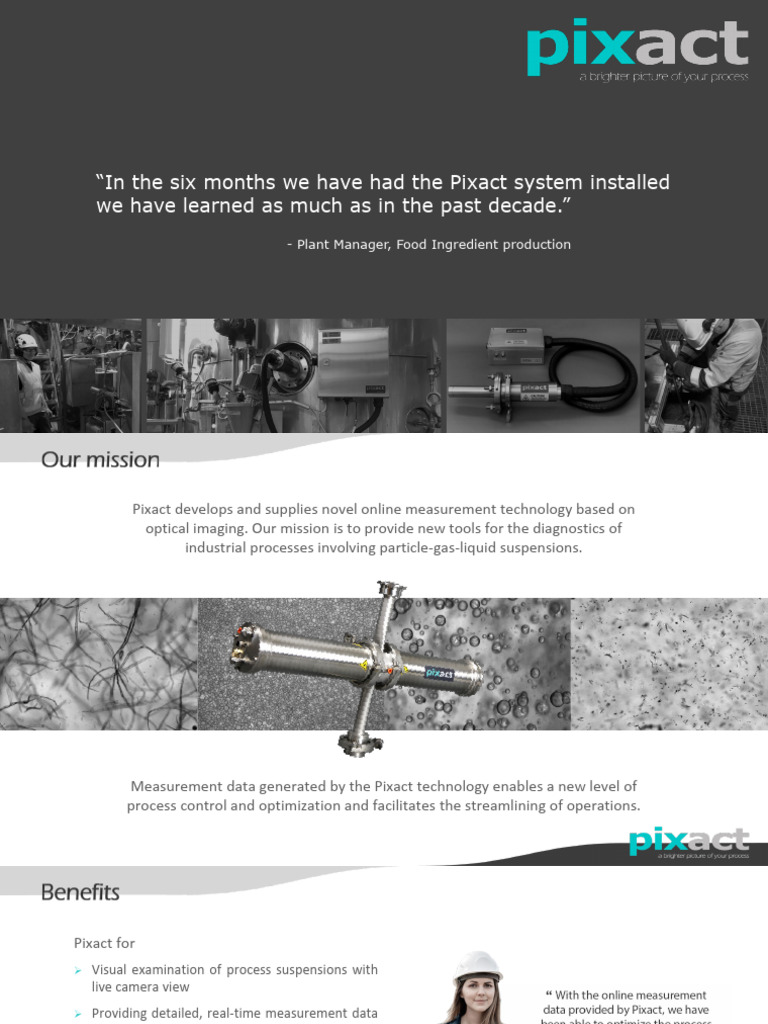 Pixact Process Monitoring (2022) | PDF | Crystallization | Suspension (Chemistry)