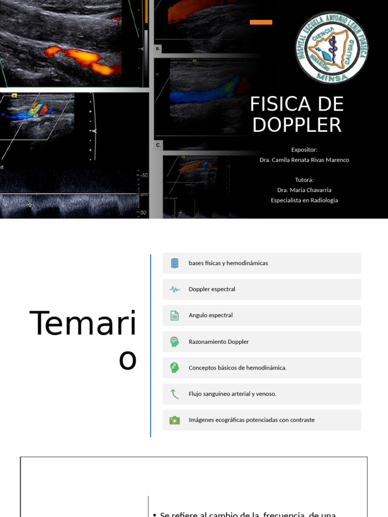 Fisica de Doppler | PDF | Efecto Doppler | Ultrasonido