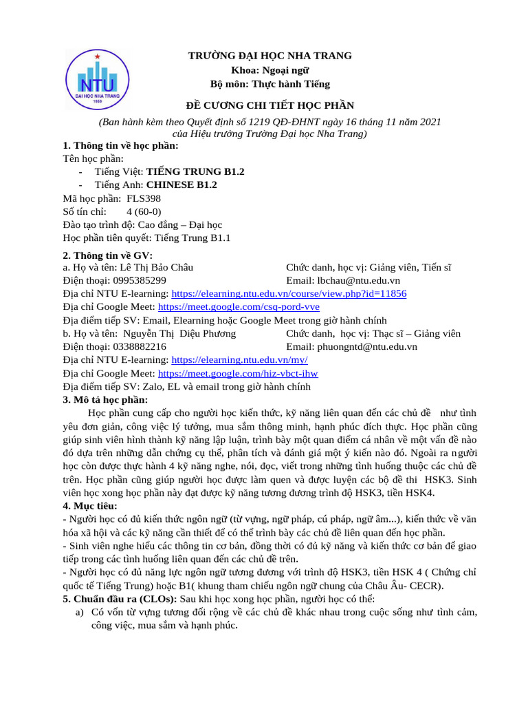 DCCTHP Trung B1.2 HK2 2024-2025 | PDF