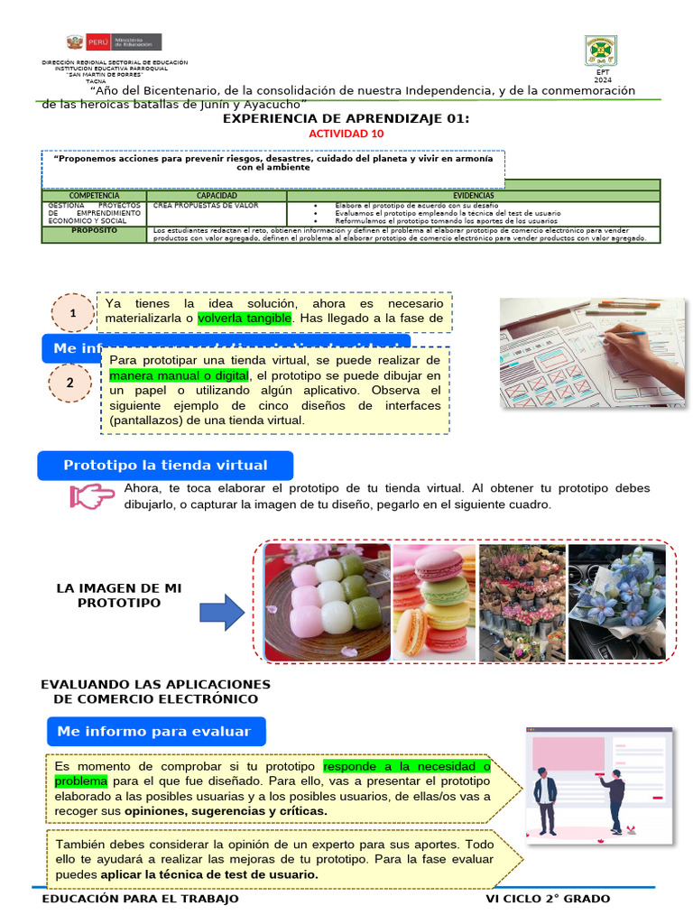 ACTIVIDAD 10 - 1ro Terminada | PDF | Las compras en línea