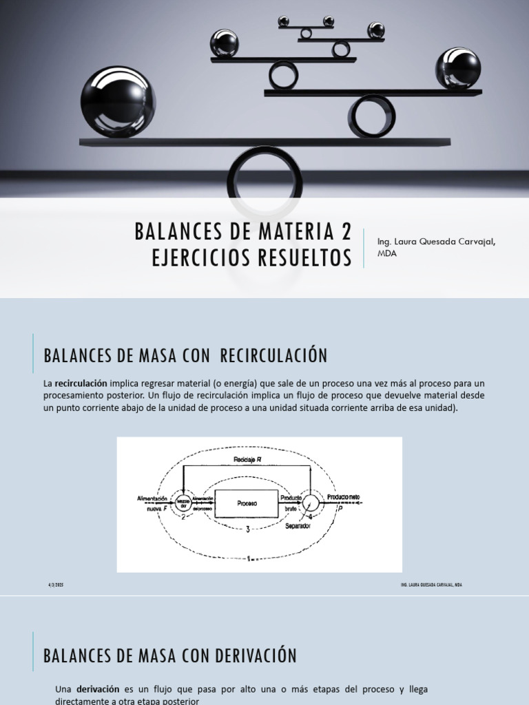 Balances de Masa 2 Ejercicios Resueltos | PDF | Flujo | Masa