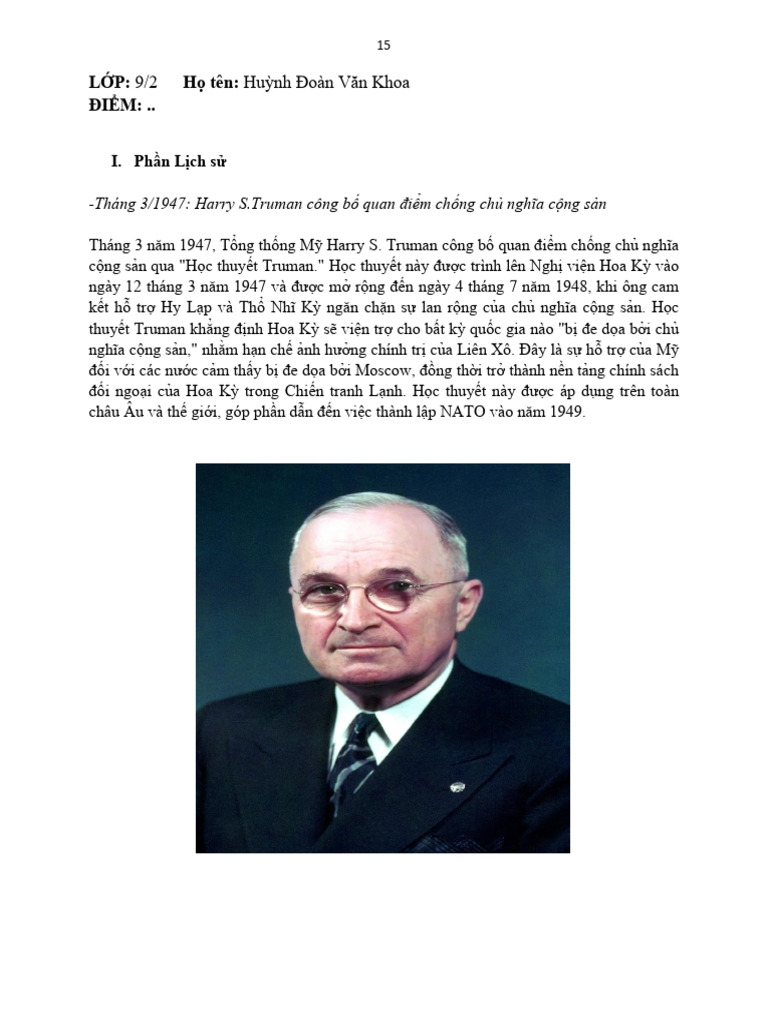 Hu NH Đoàn Văn Khoa LSĐL | PDF