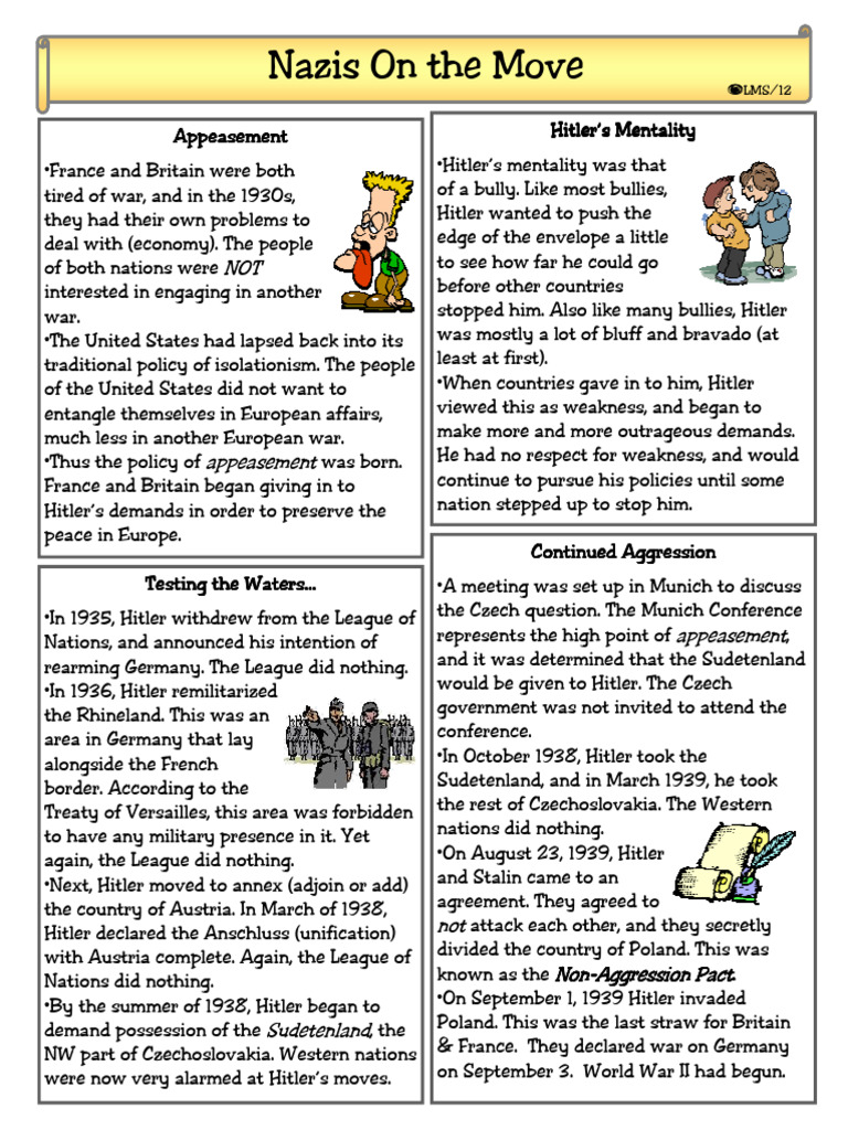 Hitler's Aggression and European Appeasement | PDF | Adolf Hitler ...