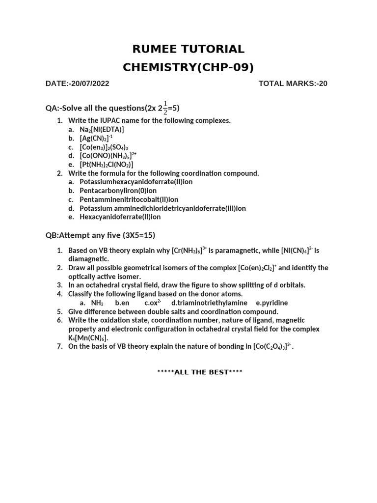 Chemistry | PDF