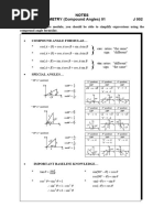 IGCSE Mathematics Formula Sheet | PDF | Circle | Triangle