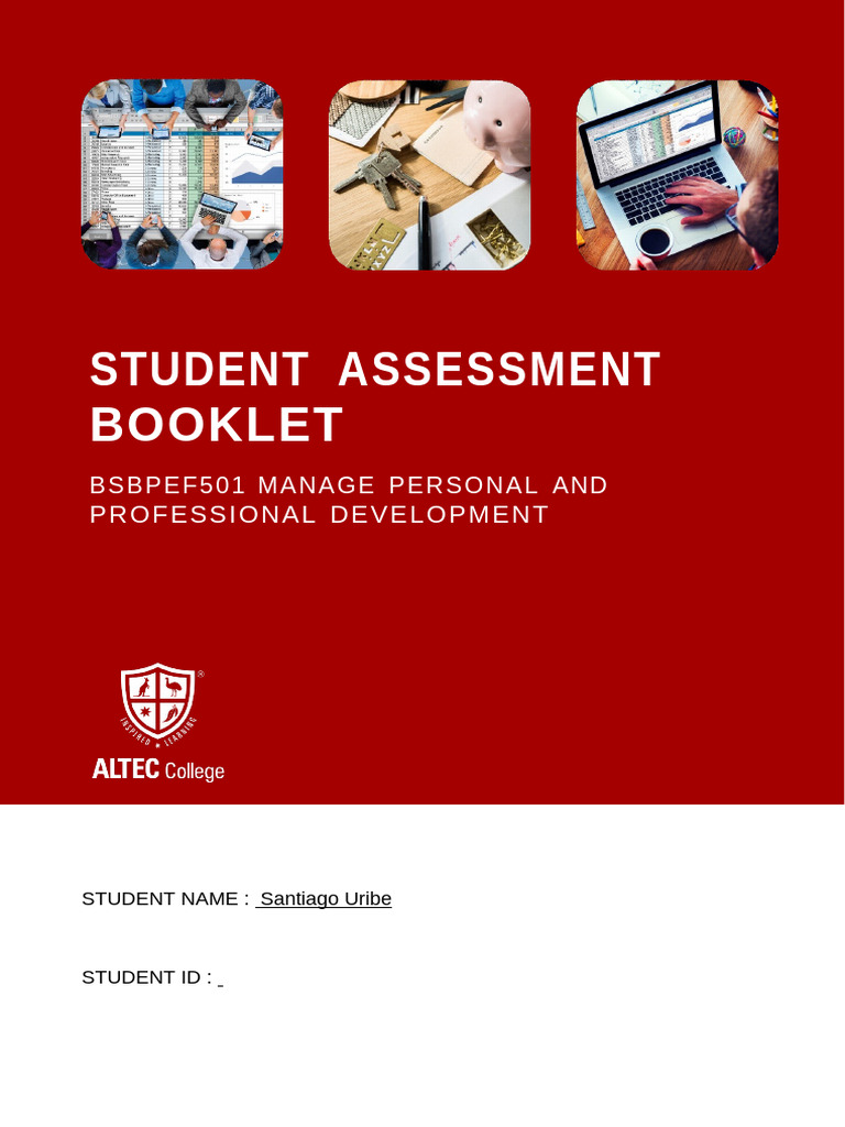 BSBPEF501-Student Assessment Booklet-V1.0 - V - Santiago | PDF ...