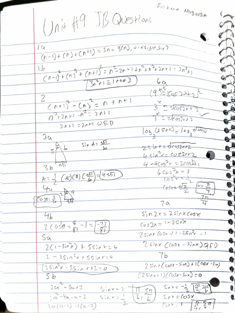 Unit #9 IB Questions Rohan Nagaram | PDF