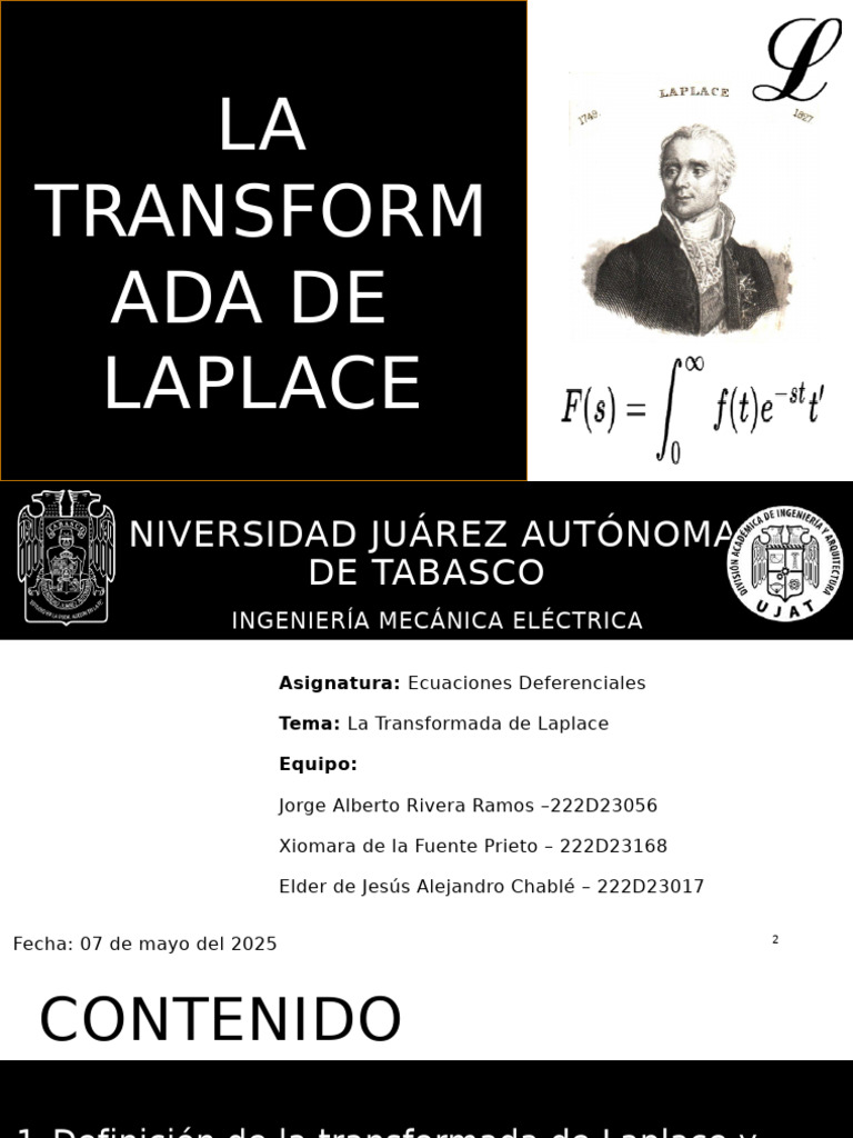 Transformada de Laplace 1nuevo | PDF | Transformada de Laplace | Ecuaciones