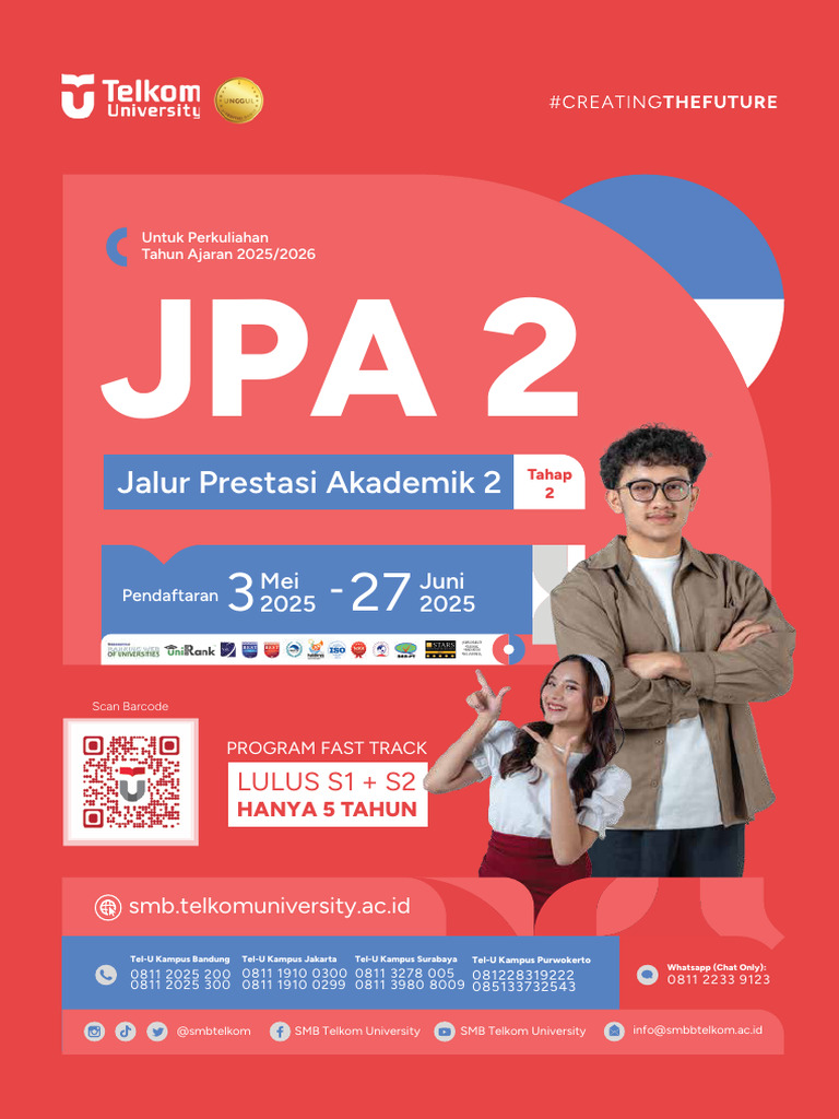 Brosur JPA 2 Tahap 2 Telkom University 2025 | PDF