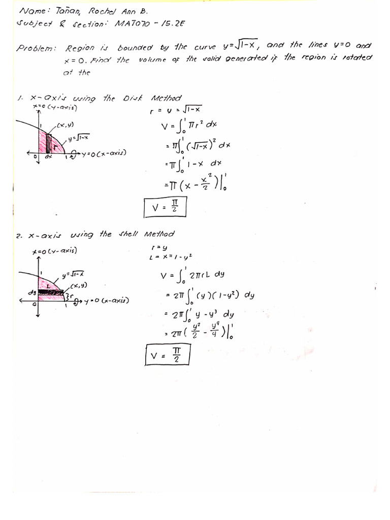 Rochel Ann B. Tañan - Problem Set 3 - MAT070 | PDF