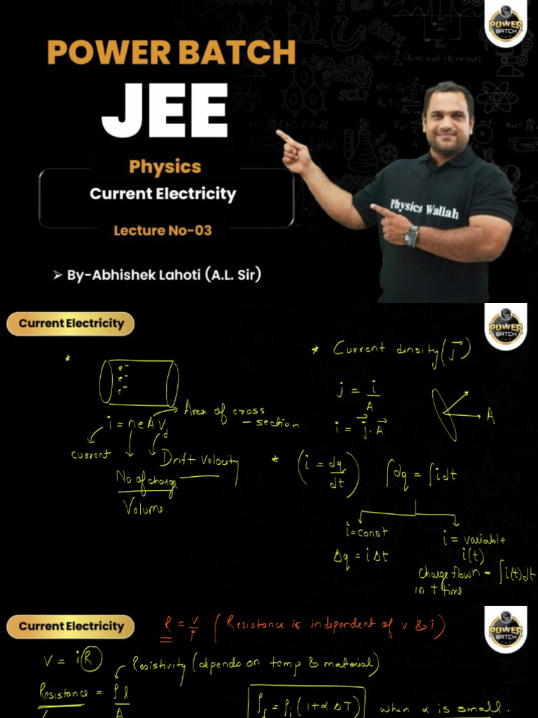 Current Electricity - Class Notes | PDF