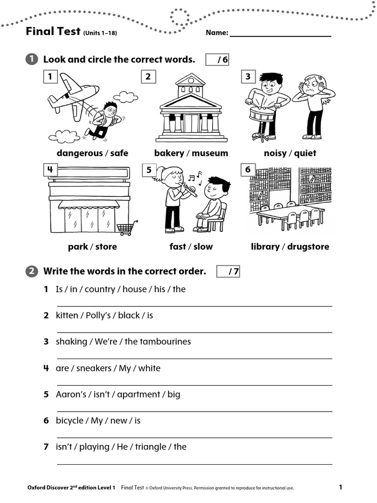 OD2e L1 Tests Final Test | PDF