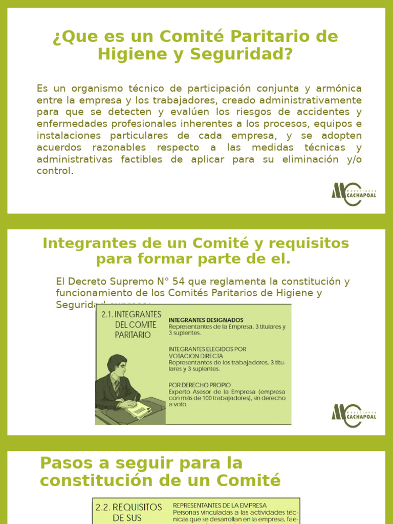 Constitución de Nuevo Comite Paritario. | PDF