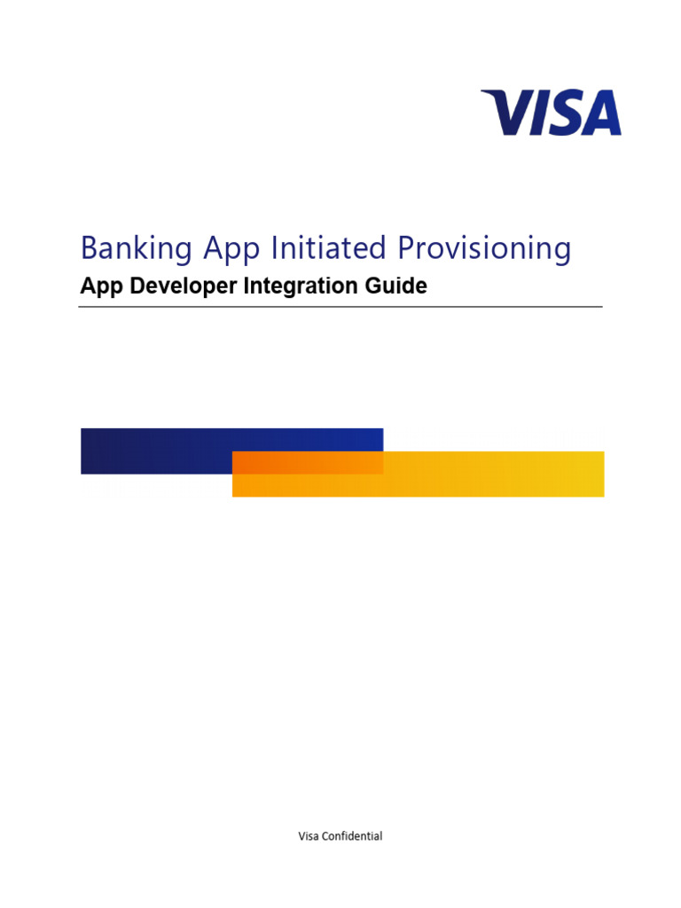 Visa Banking App Provisioning Guide | PDF | Encryption | Cipher