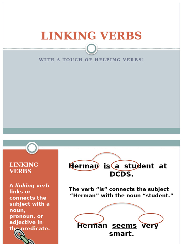 Linking Verbs and Helping-1 | PDF | Verb | Subject (Grammar)
