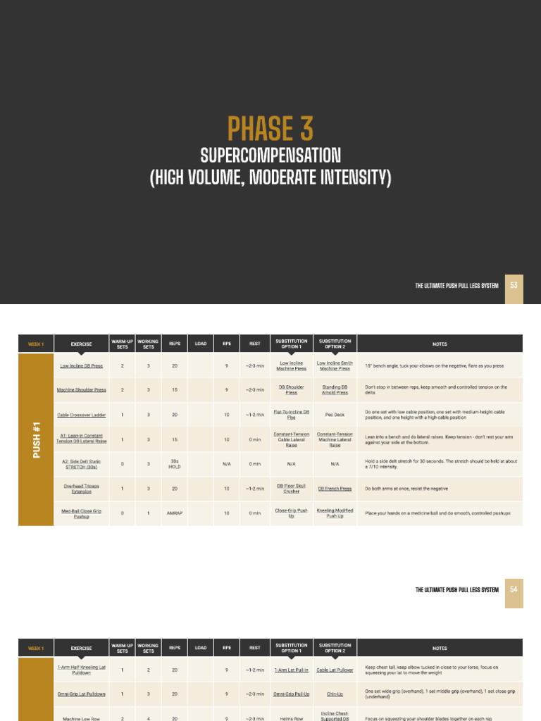 x5 - Ultimate PPL - Phase 3 | PDF | Physical Exercise | Strength Training