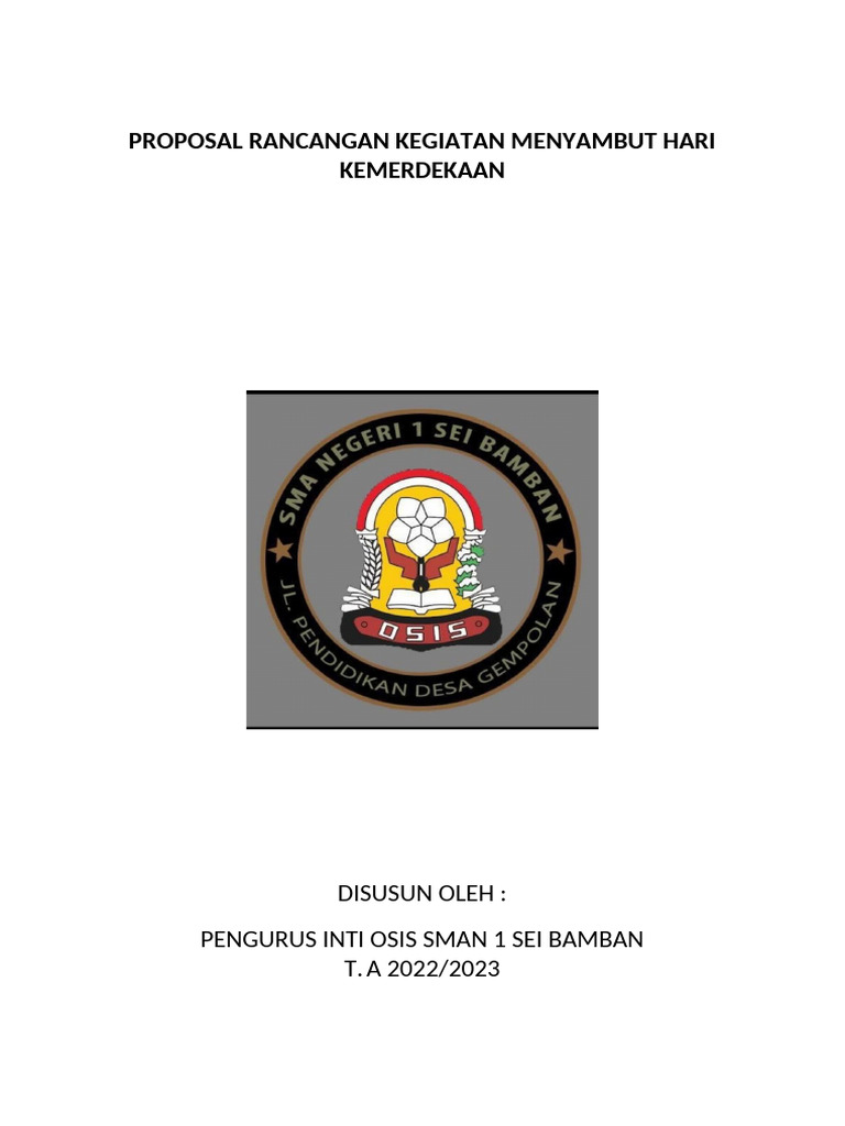 Proposal Rancangan Kegiatan Classmeet Pasca Ujian | PDF
