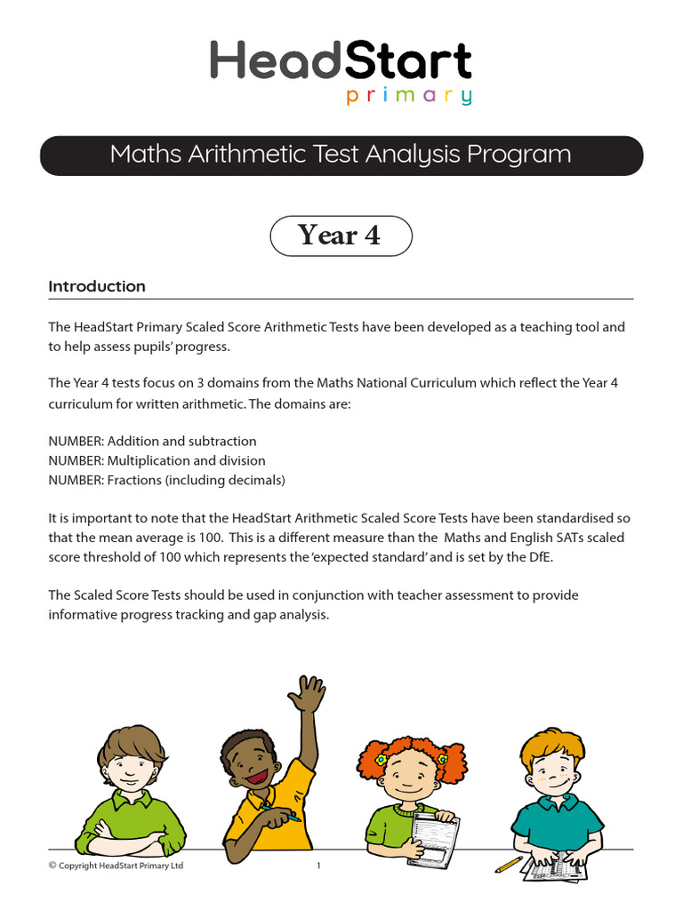Y4 Arithmetic Test Analysis Teacher Notes | PDF