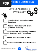 Level 3 Anatomy and Physiology 50 Mock Questions + Answers | PDF | Skeletal Muscle | Heart