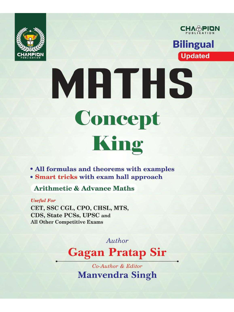 Maths Concept King Formula Book | PDF