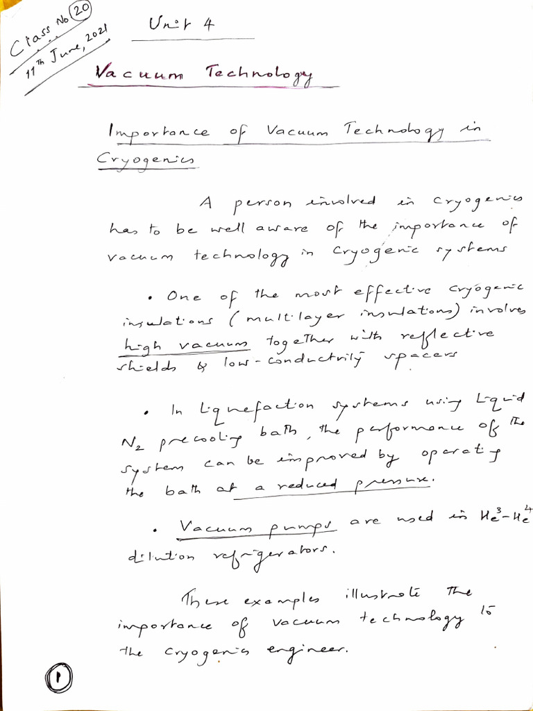 Vacuum Technology | PDF