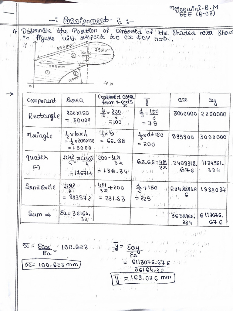 mechanics assignment 2 | PDF