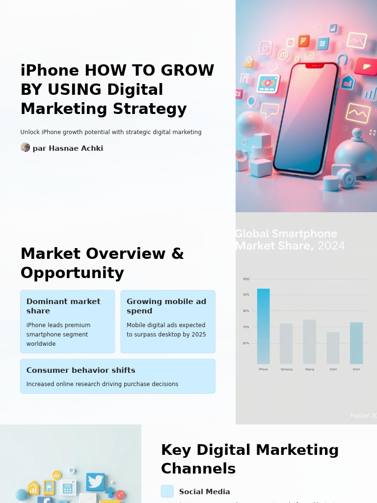 Iphone HOW To GROW by USING Digital Marketing Strategy | PDF | Digital ...