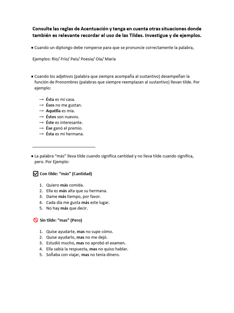 Reglas de Acentuación | PDF | Palabra | Lingüística