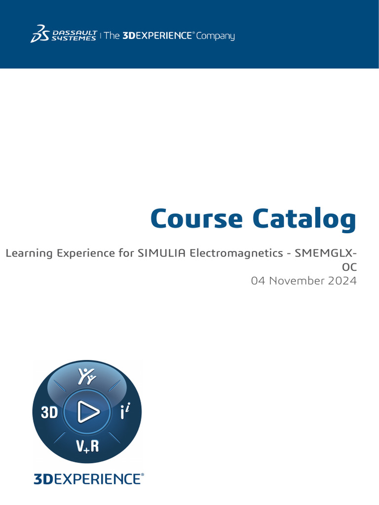 Learning Experience For Simulia Electromagnetics - Smemglx-Oc | PDF | Electromagnetic ...