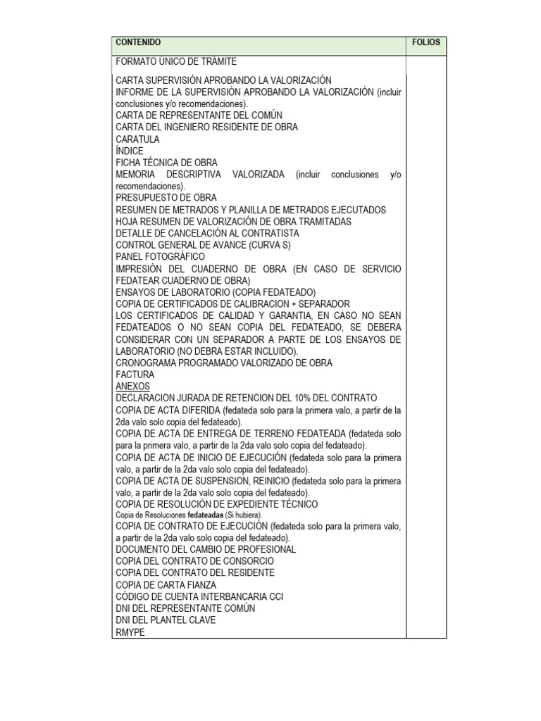 Valo Contratista | PDF