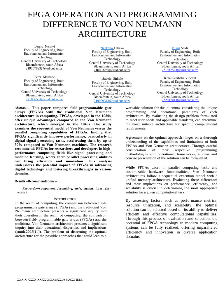 Digital Technology III Assigment 1 | PDF | Field Programmable Gate Array | Central Processing Unit