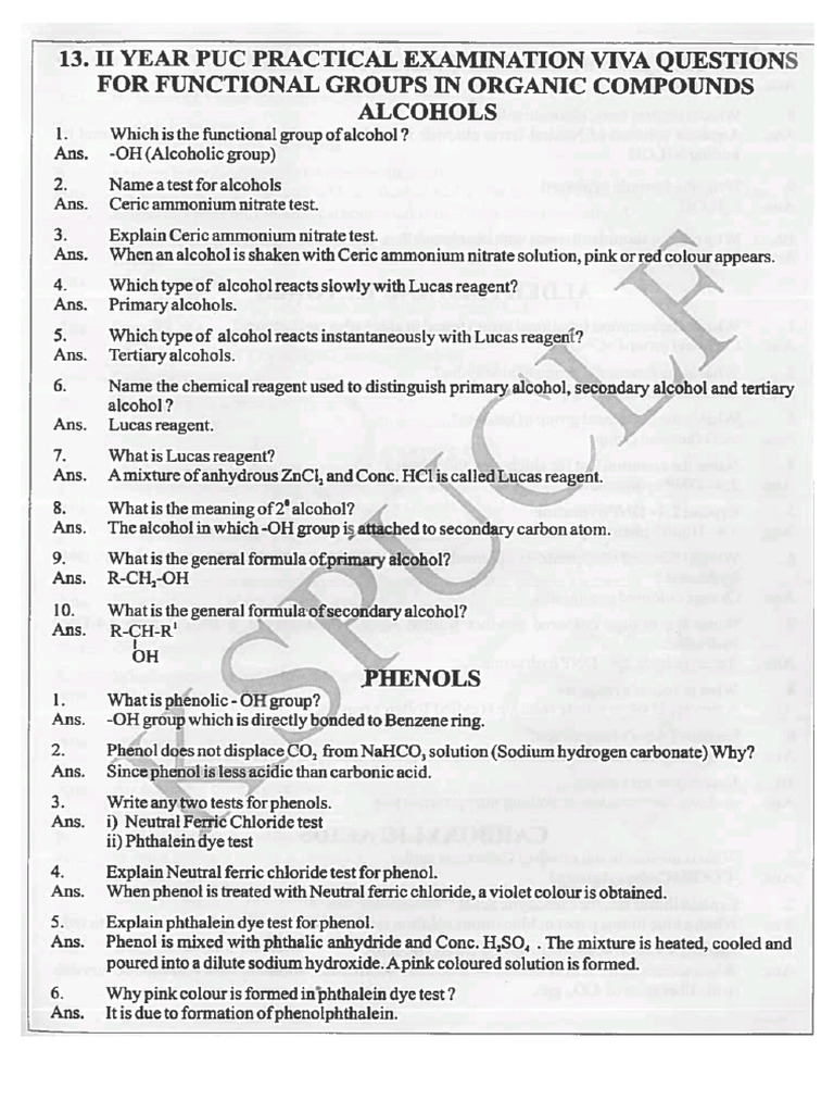 2nd Pu Viva Questions | PDF
