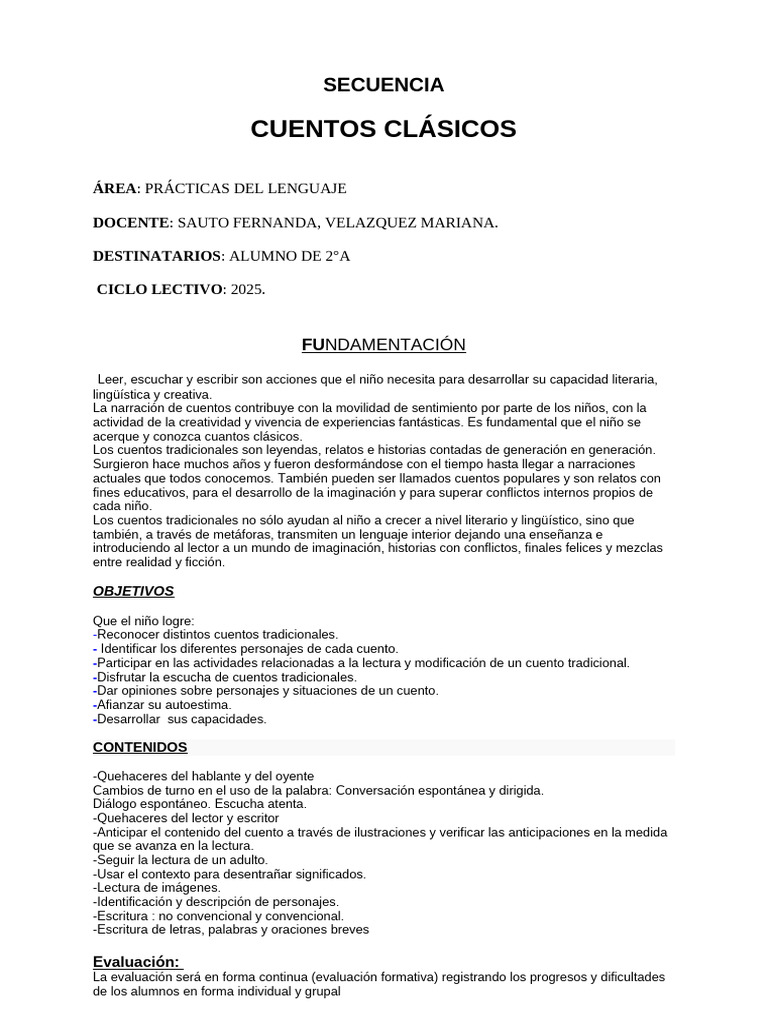 Cuentos Tradicionales | PDF | Cuentos | Narración