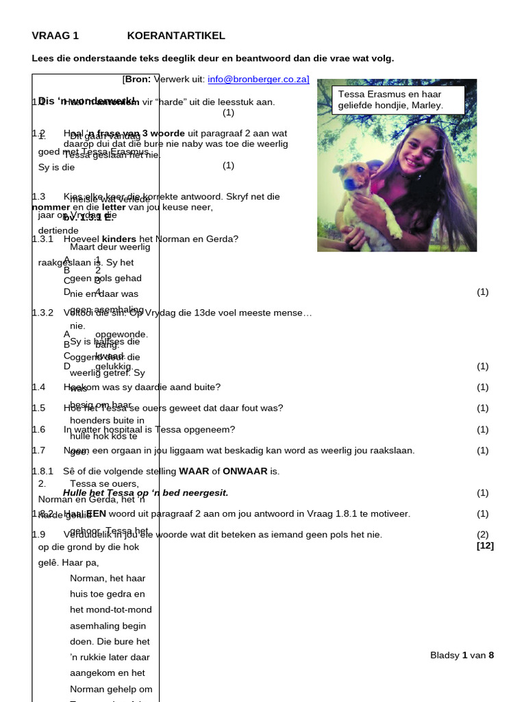 GR 9 Taal, Begrip en Gedigte Hersiening | PDF