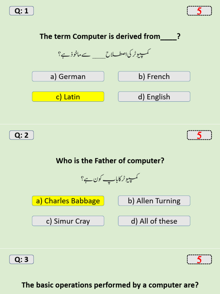 100 Computer Hardware Mcqs | PDF | Computer Data Storage | Random Access Memory