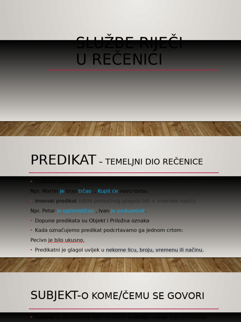 Služba Rijeci U Recenici | PDF