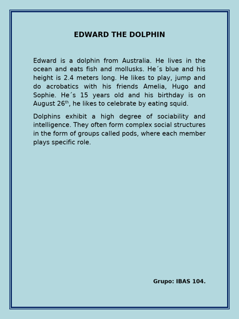 Edward The Dolphin PDF | PDF
