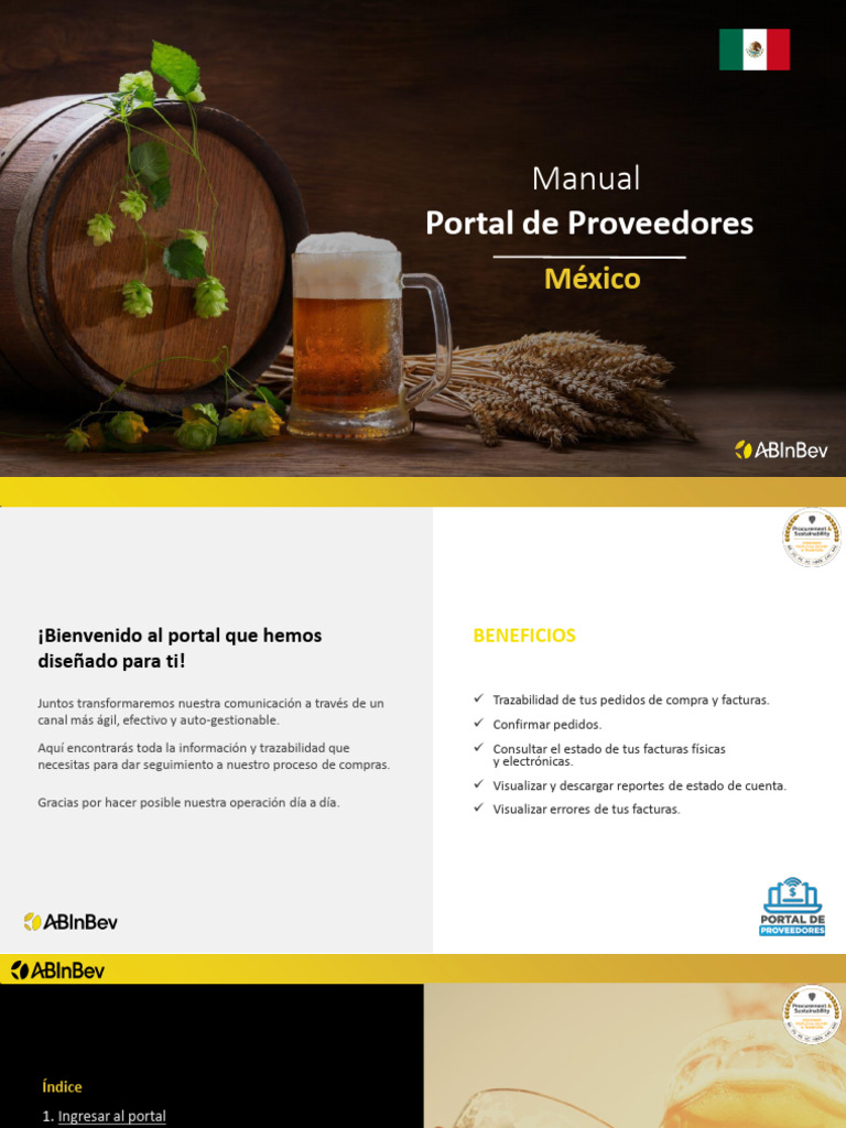 Manual del Portal de Proveedores Gmodelo | PDF | Contraseña | Informática